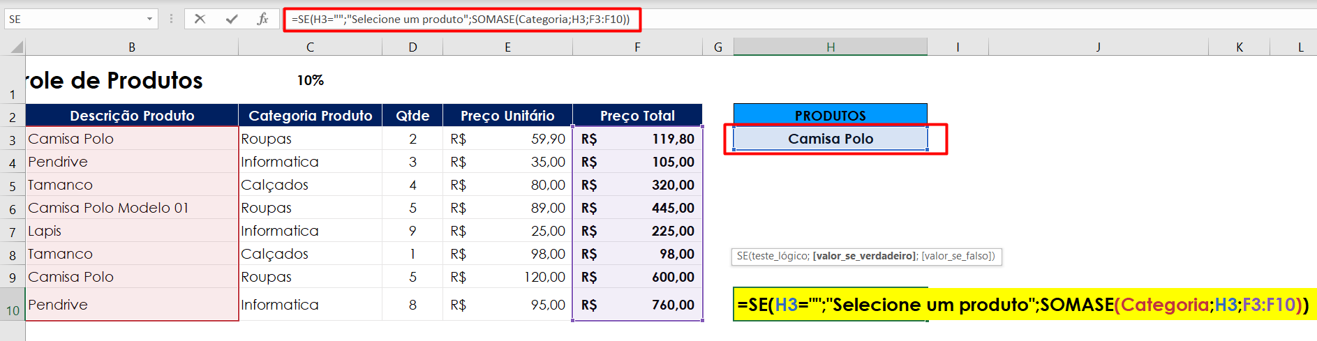 Função SOMASE, Aprenda na prática como usar - Excel Smart