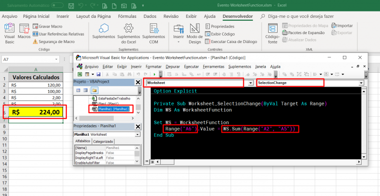Fórmulas Em Vba Com Objeto Worksheetfunction Excel Excel Smart 0534